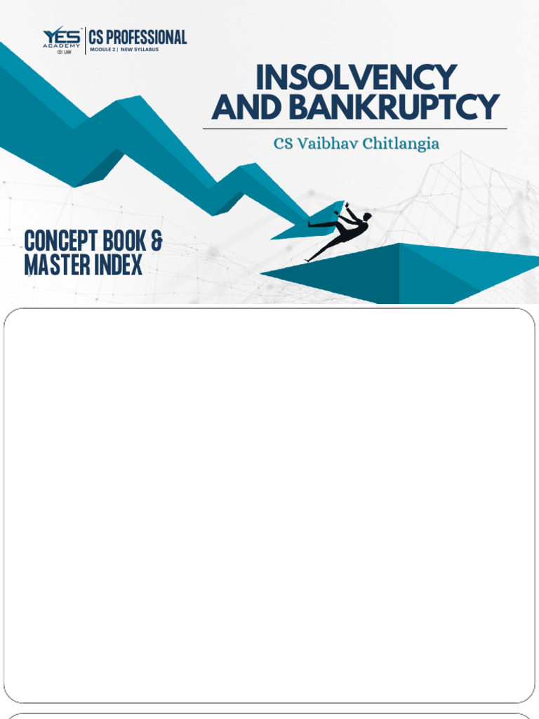 Concept Book and Master Index Insolvency and Bankruptcy CS Vaibhav | PDF | Bankruptcy | Liquidation