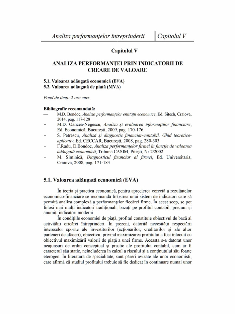 Capitolul V | PDF