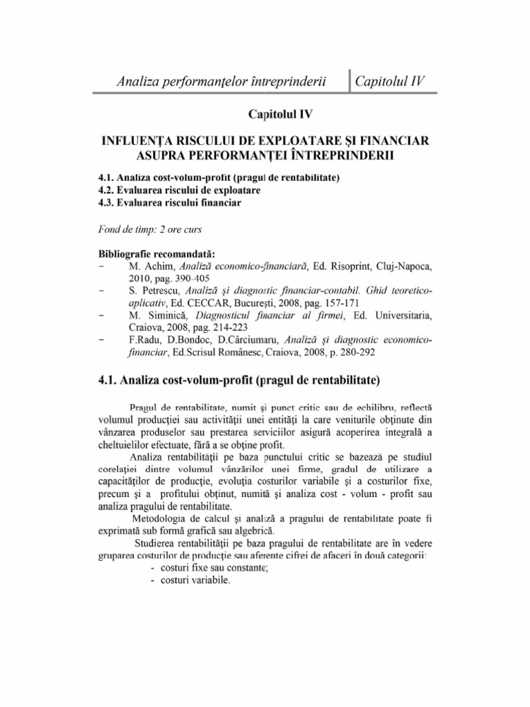 Capitolul IV | PDF