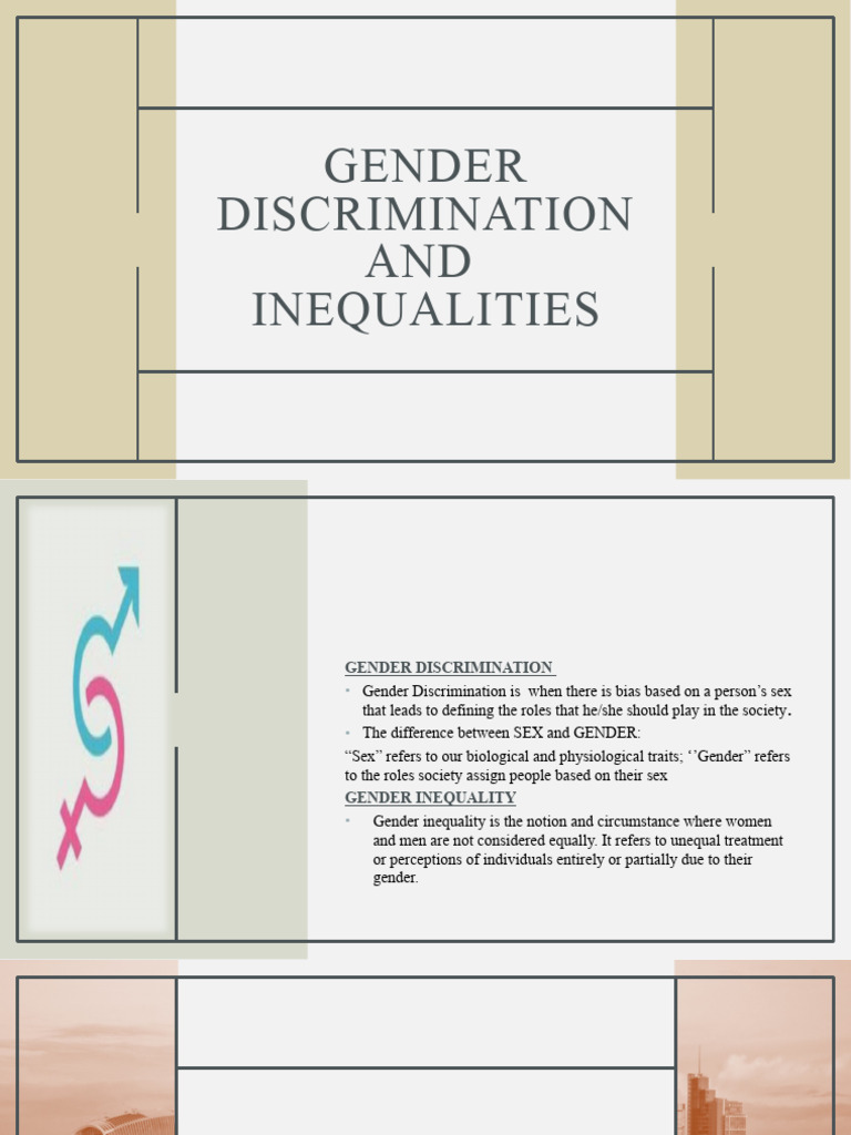 Gender Discrimination & Inequality | PDF | Woman | Gender Studies
