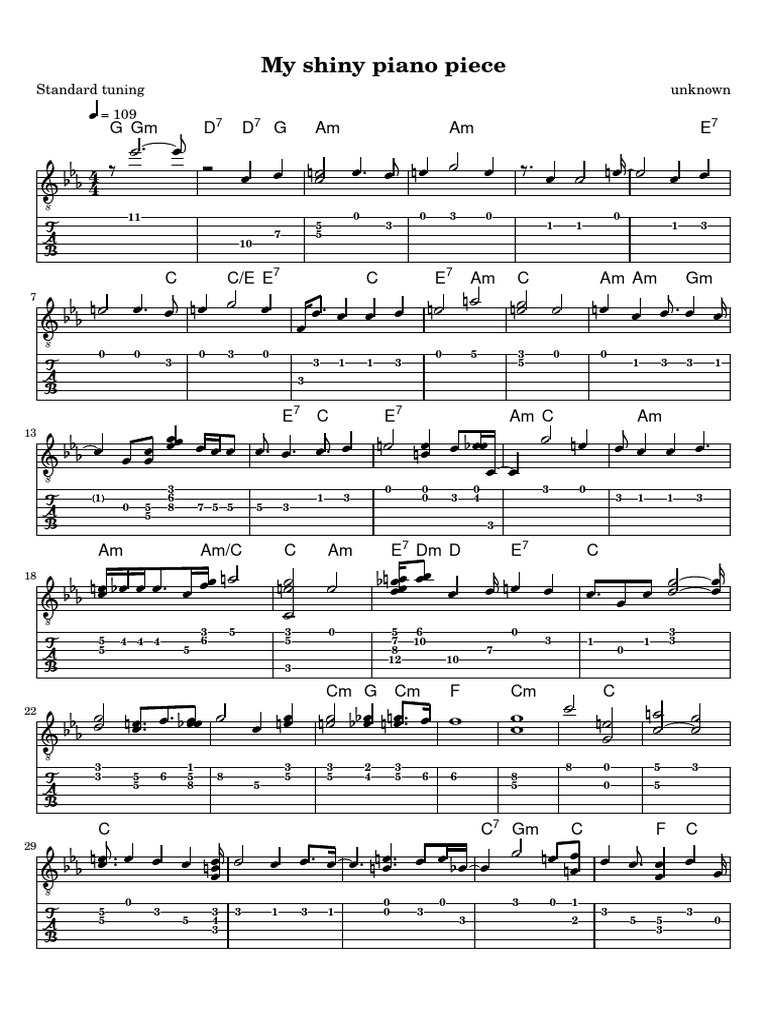 Piano Piece For Hard Times Come Again No More | PDF