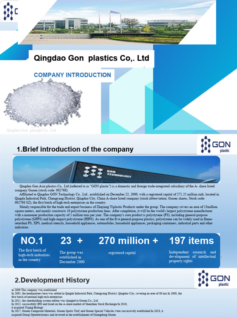 gon plastic profile | PDF | Polymers | Materials Science