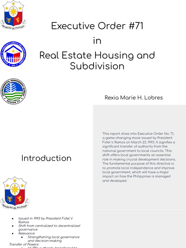 Executive Order 71: Local Governance Shift | PDF | Governance ...