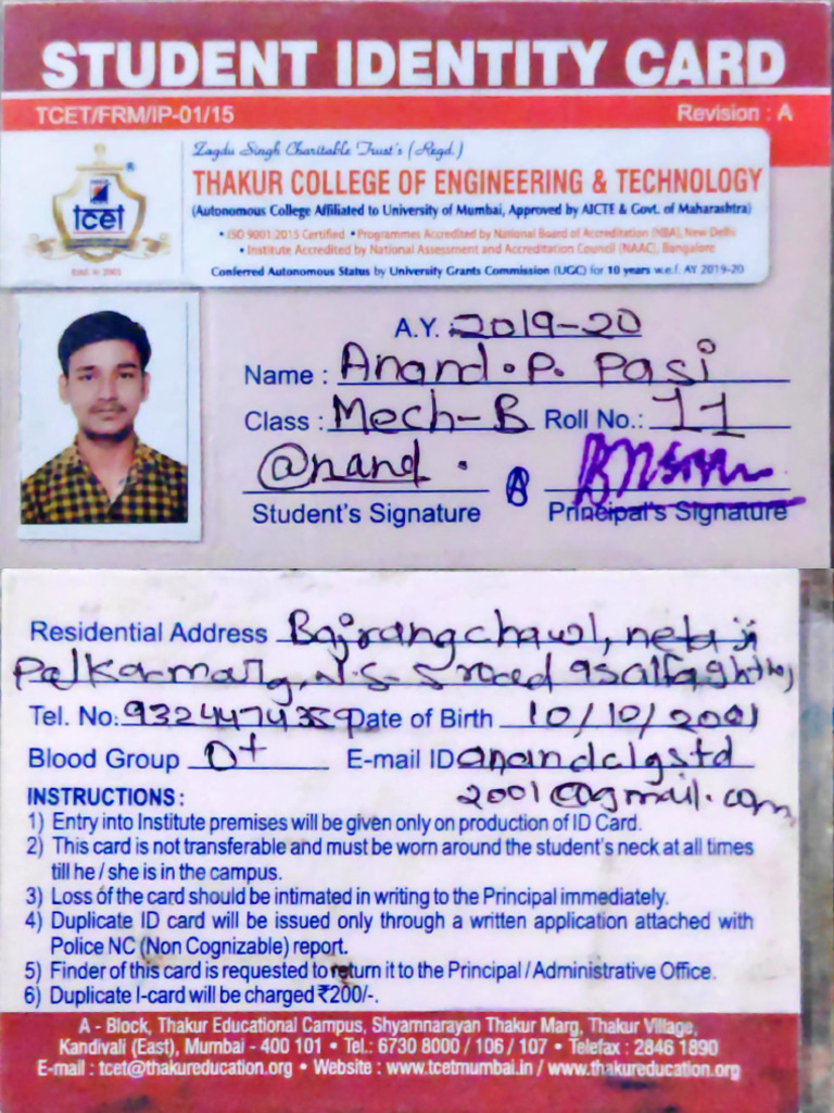 Collage Id | PDF