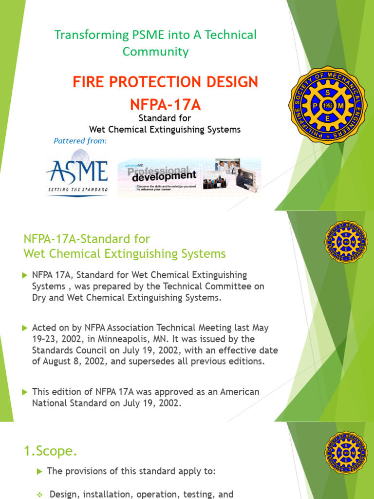 Nfpa 17a | PDF | Duct (Flow) | Equipment