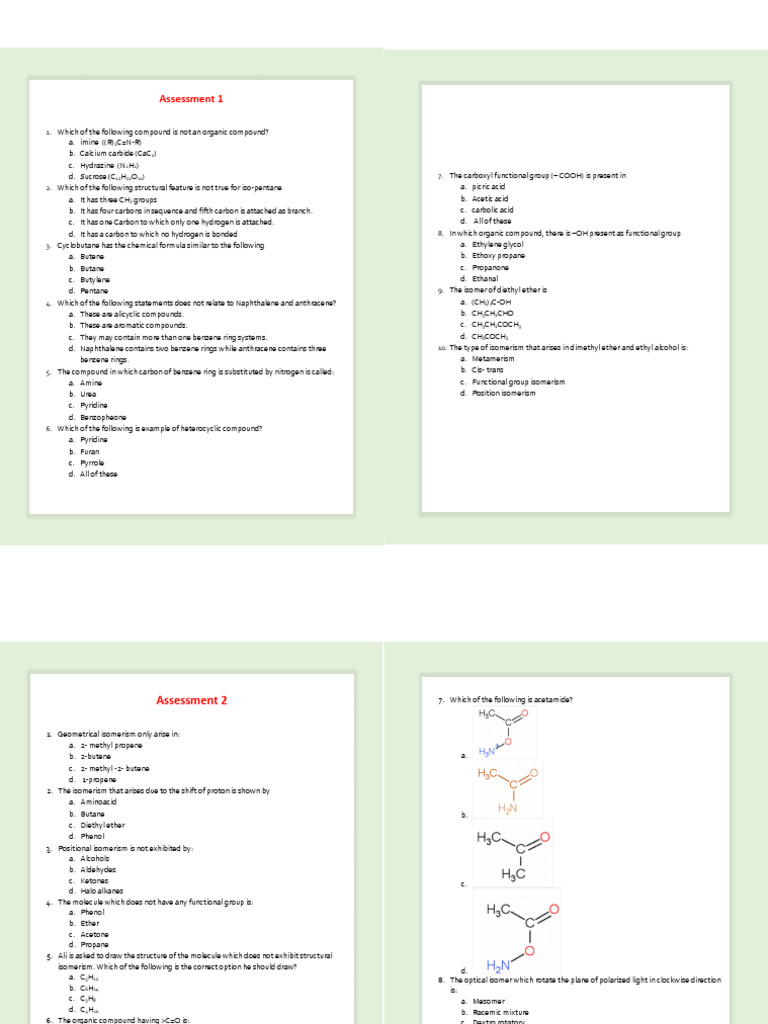 DPP - 01 chemistry | PDF | Isomer | Organic Chemistry