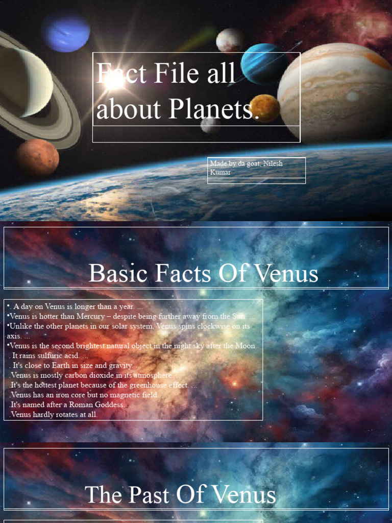 Venus: Fascinating Planet Facts | PDF | Science & Mathematics
