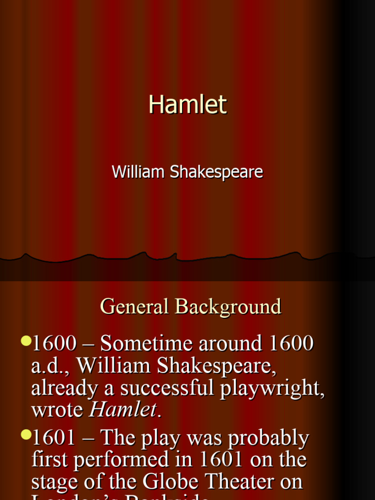 Hamlet Intro | PDF | Hamlet