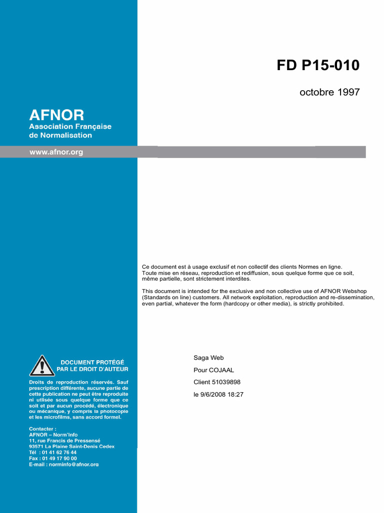 P 15 010 Guide D'utilisation Des Ciment | PDF