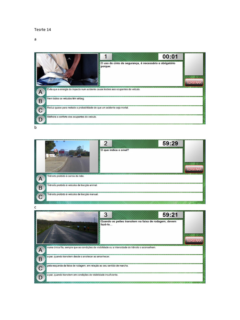 Teste 14 R | PDF