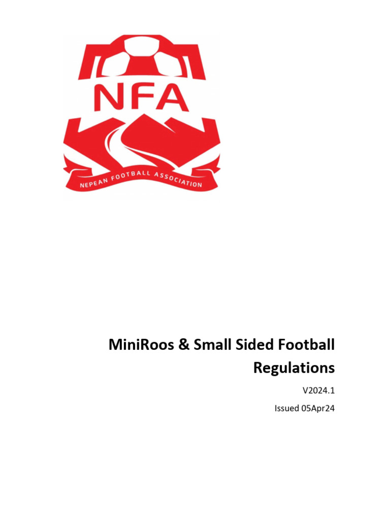 NFA MiniRoos Regulations V2024.1 | Download Free PDF | Sports Rules And ...