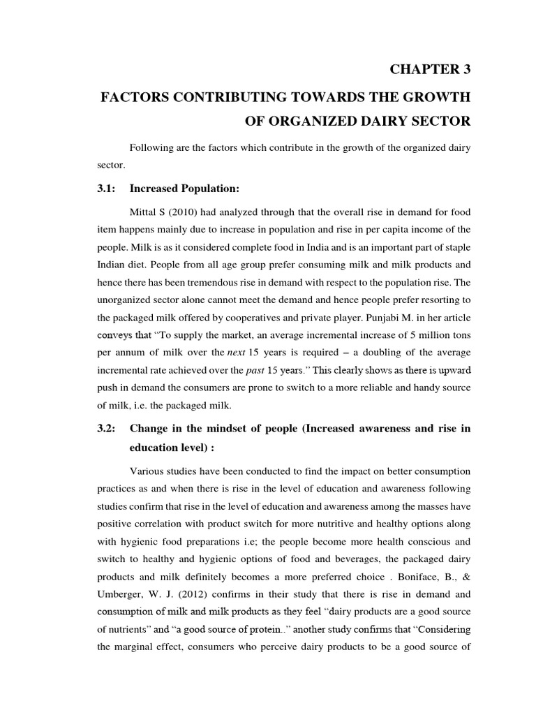 10 Chapter3 | PDF | Dairy | Milk