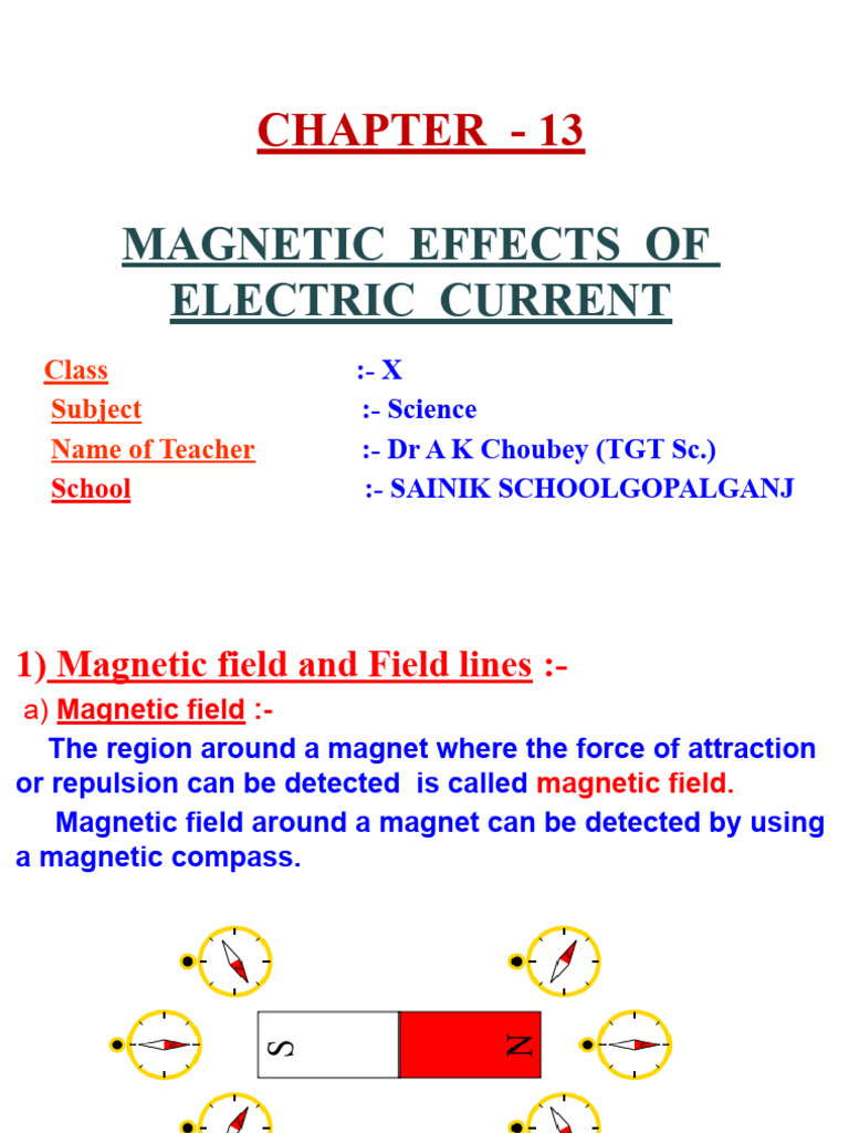 CH 13 PPT Class 10 | PDF | Electromagnetic Induction | Alternating Current