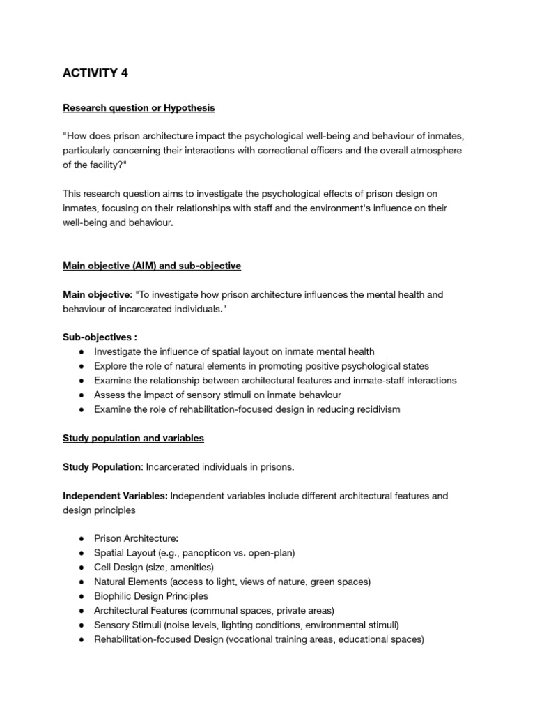 Prison Architecture - Act 4 | PDF | Prison | Prisoner