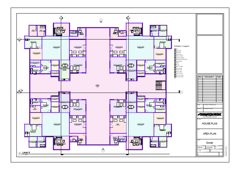 AREA PLAN REVIT | PDF | Bedroom | Room