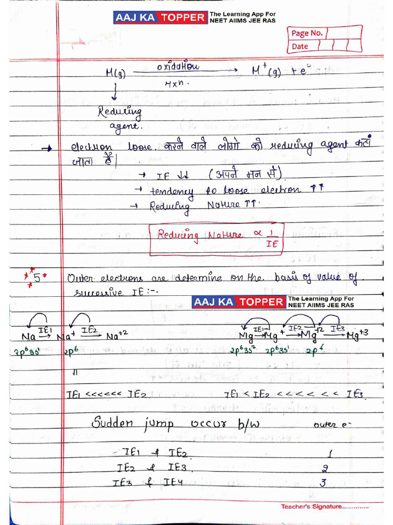 Periodic Table Notes English Part 2-16-30 | PDF