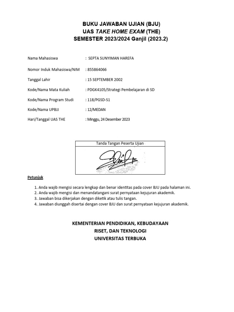 THE STRATEGI PEMBELAJARAN DI SD by SEPTA SUNYIMAN HAREFA | PDF ...