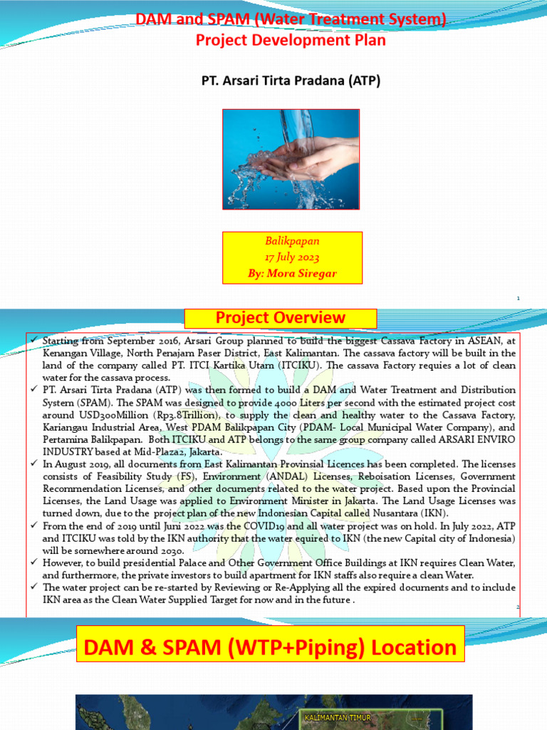 DAM and Water Treatment Project Plan | PDF | Earth Sciences | Hydrology