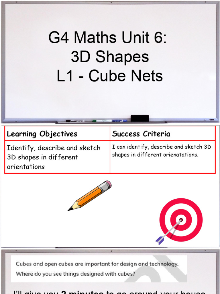 G4 Maths Unit 6 L1 - 3D Shapes | PDF | Home & Garden | Art