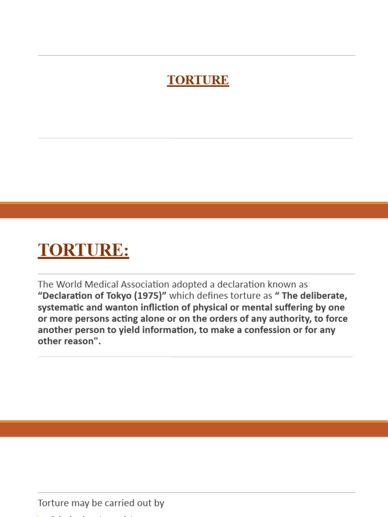Torture | PDF | Torture | Pain
