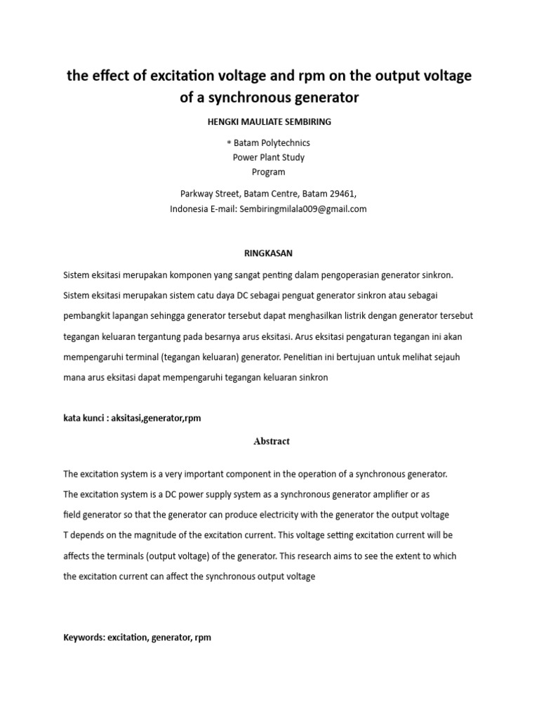 Generator Listrik | PDF | Komputer