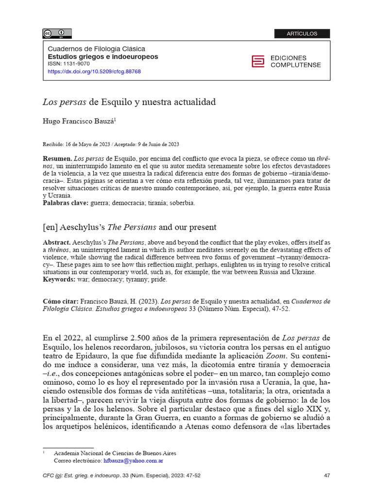 Actualidad de Esquilo | PDF | Tragedia griega