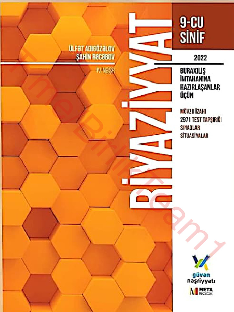 Riyaziyyat 9cu Sinif Güvən 2022 Buraxılış Üçün - 240517 - 172715 | PDF