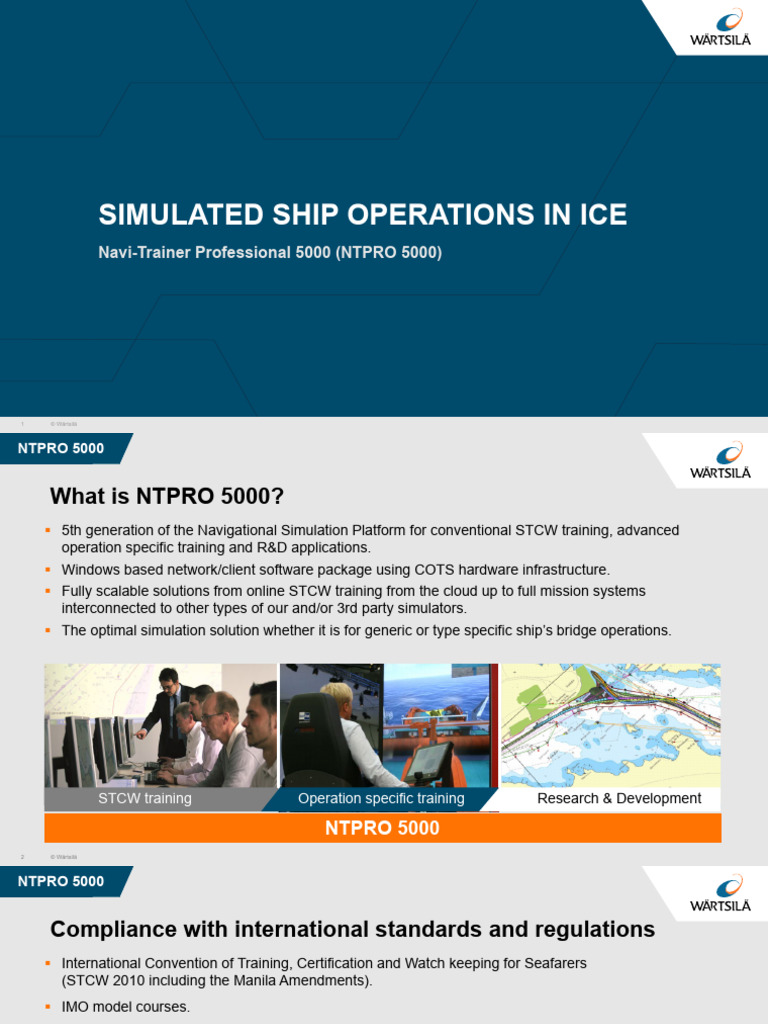 ICE-Navigational Simulator - NTPRO 5000 - 2018.10 | PDF | Simulation | Ice