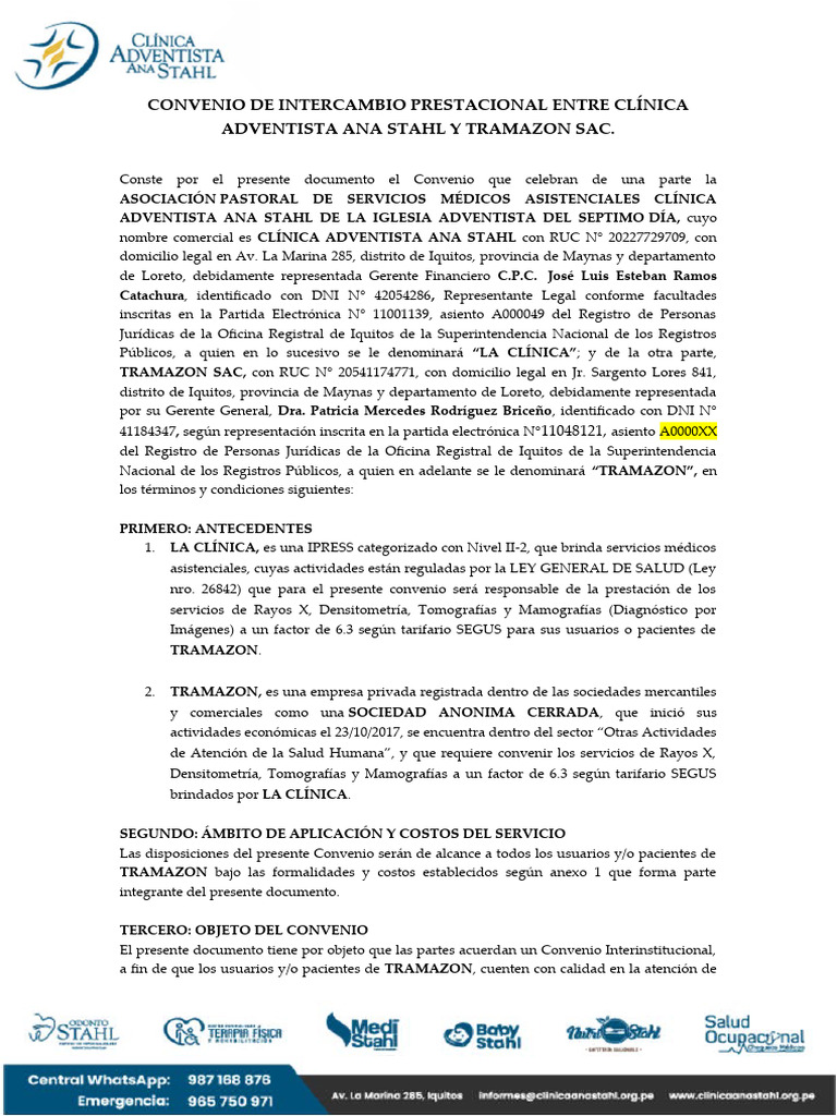 Convenio - Tramazon 2024 R | PDF