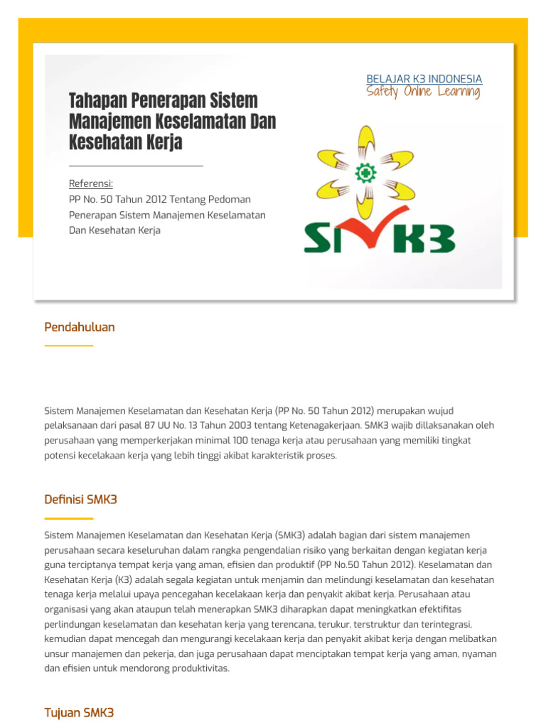 Menerapkan Perpu Sistem Mana Sistem Managemen Mutu Dan SMK3L | PDF
