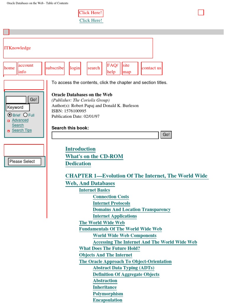 Oracle Databases On The Web Learn To Create Web Pages That Interface ...
