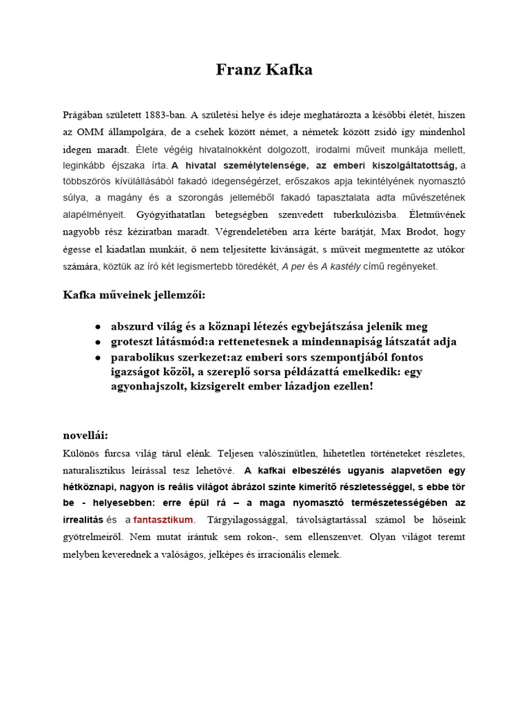 Franz kafka | PDF