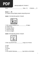BAHASA MELAYU - YEAR 1 - Quizizz | PDF