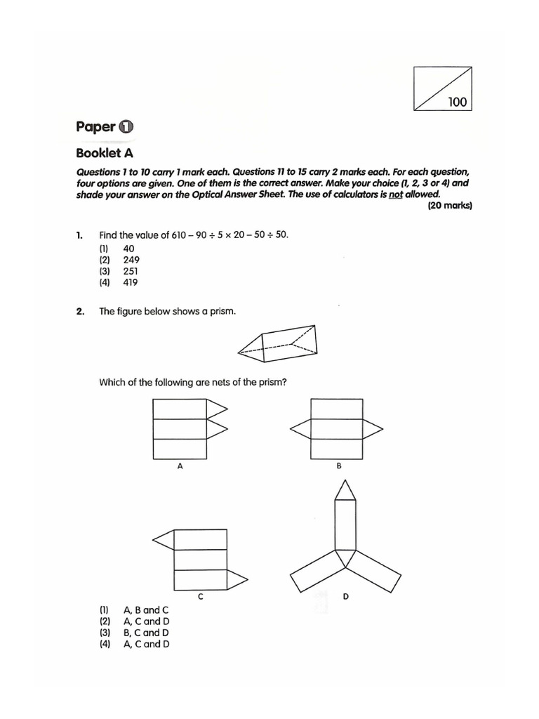Count Down To PSLE Maths 06 | PDF