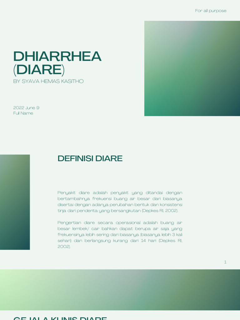 32 Syava Hemas Kasitho p07134221040 PPT Dhiare&Feses | PDF | Kesehatan ...