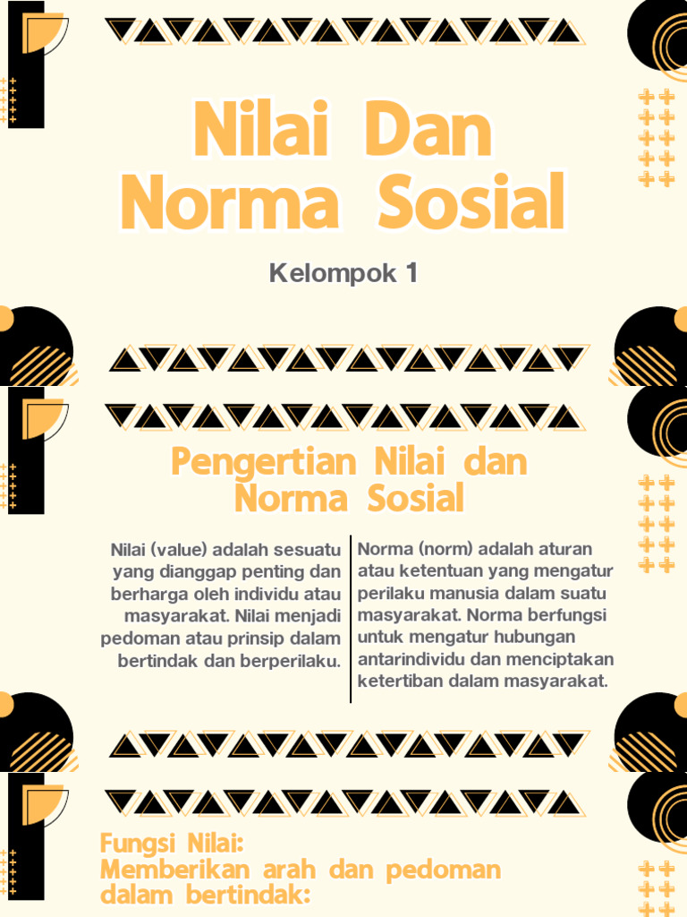 Pengertian Nilai dan Norma Sosial | PDF