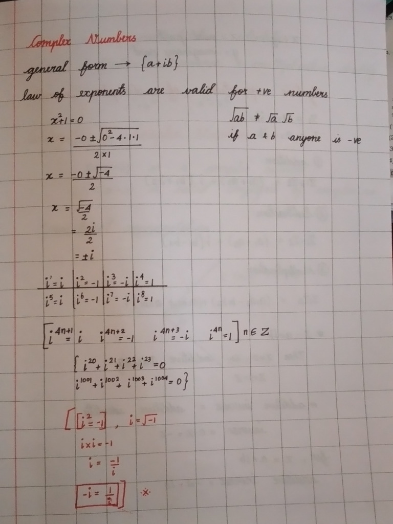 Maths-Complex Numbers | PDF