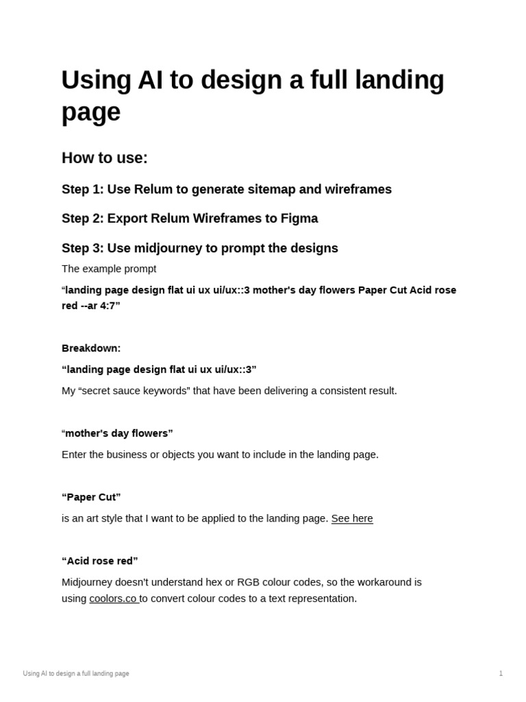 AI-Driven Landing Page Design Guide | PDF | Computing | Software