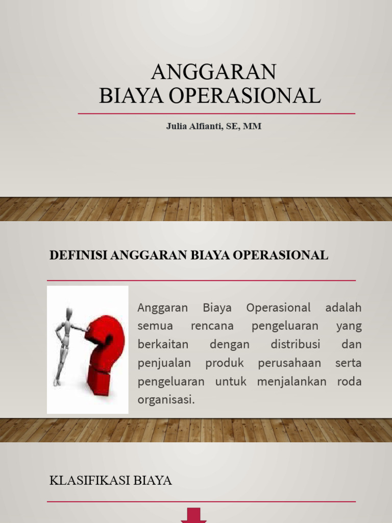 Anggaran Biaya Operasional 7-8 | PDF