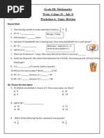 1st Grade Division Worksheet 1 | PDF
