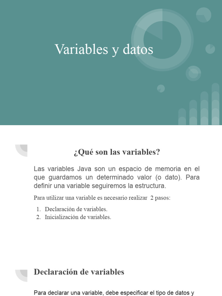 Variables y Datos | PDF