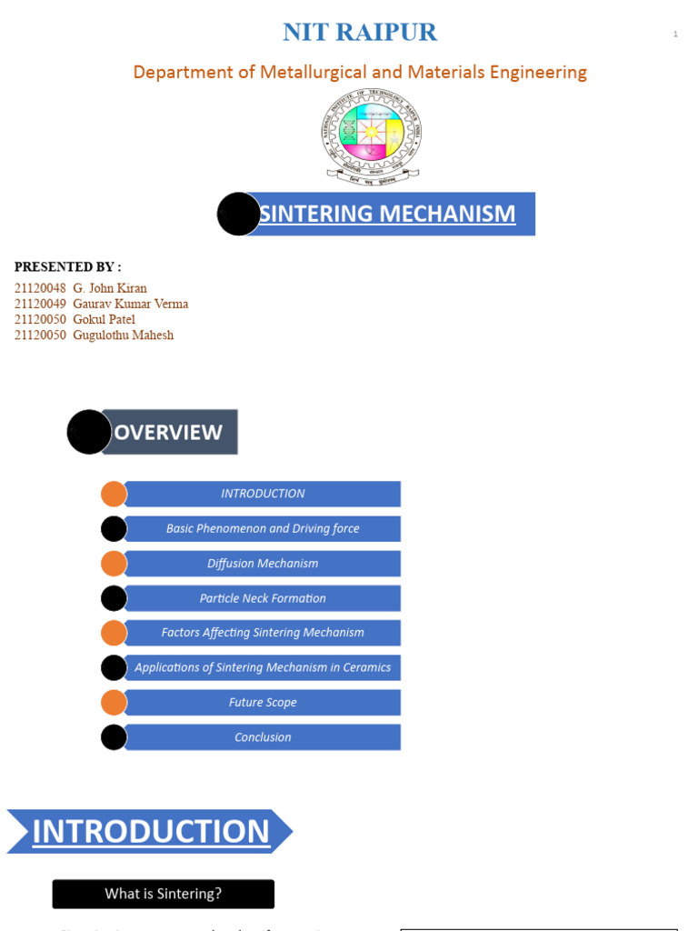 Sintering Mechanism 1 Download Free Pdf Sintering Physical Chemistry