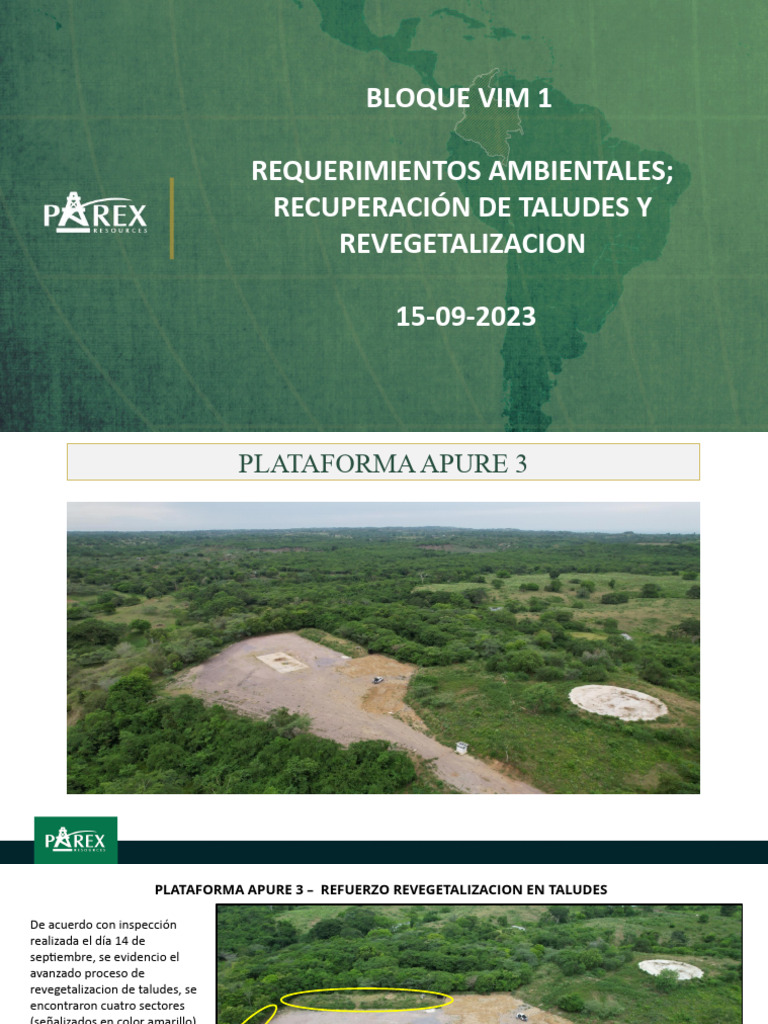 Requerimientos Ambientales VIM 1 - 1 | PDF | Erosión