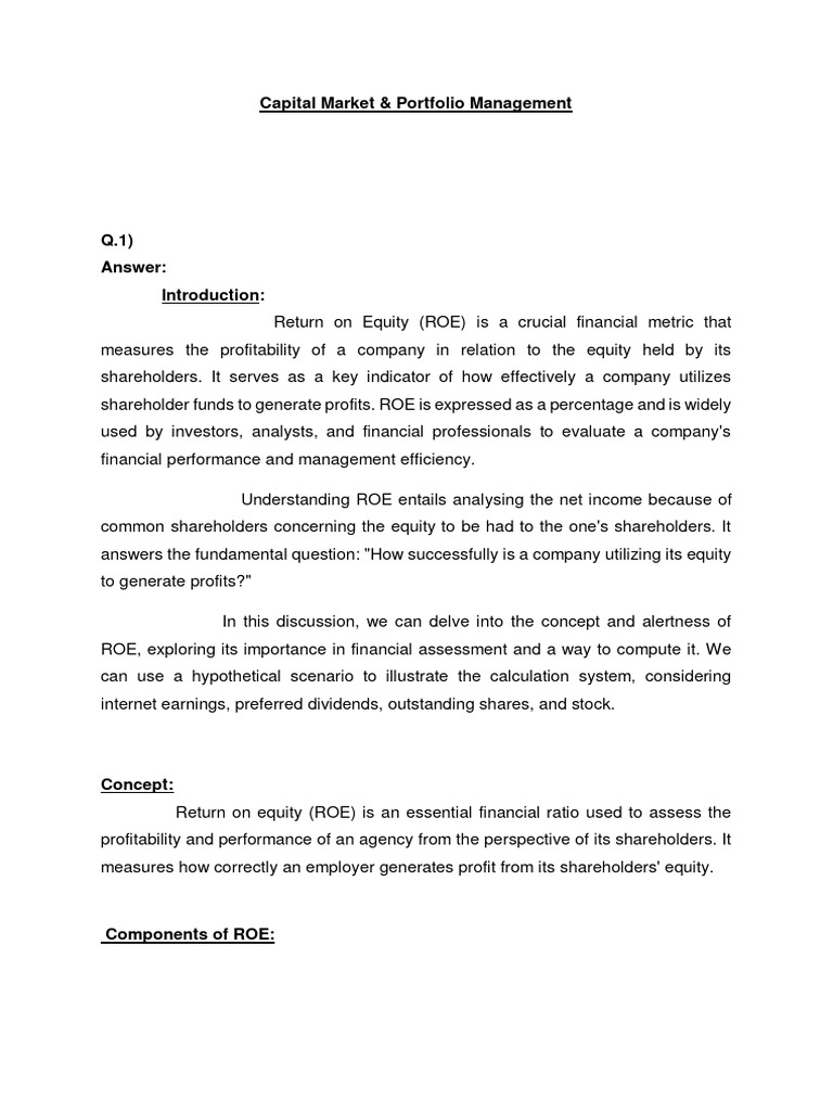 Capital Market & Portfolio Management | PDF | Derivative (Finance) | Hedge (Finance)