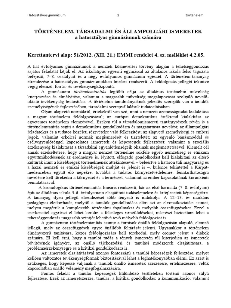 FFG HT 2012 Tortenelem 7-12 | PDF