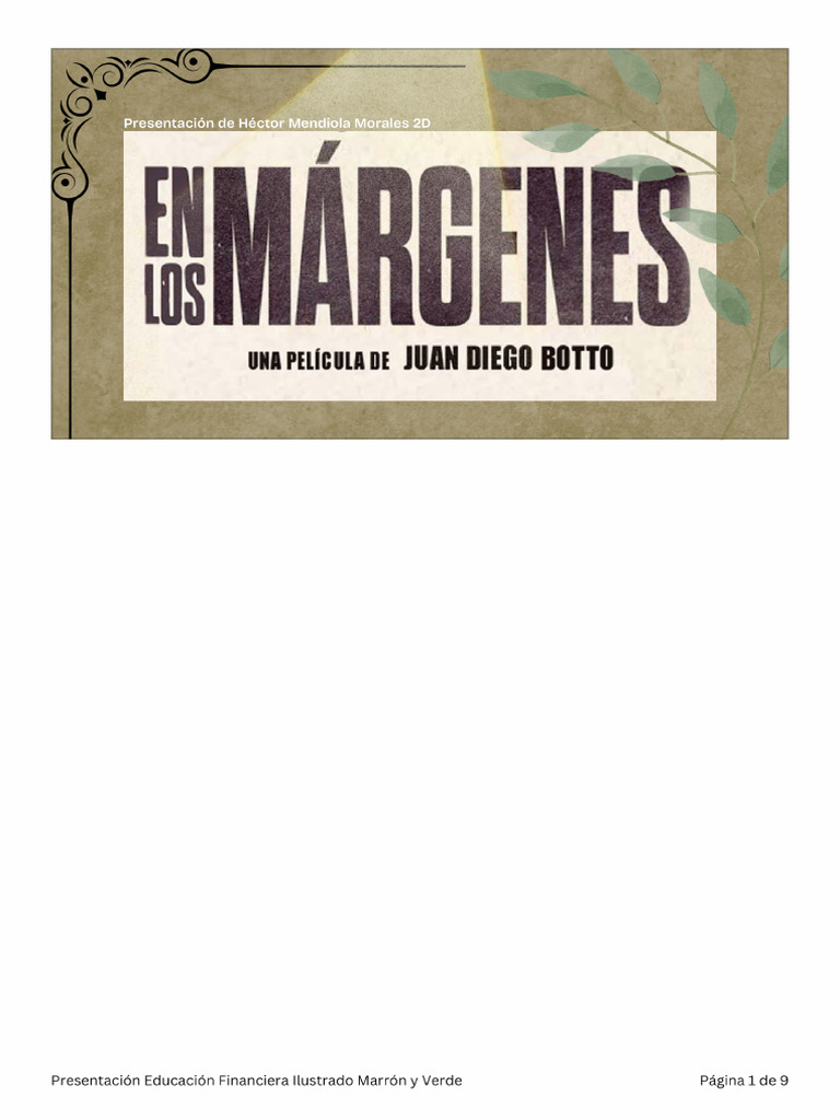 En Los Márgenes - Héctor Mendiola Morales 2D | PDF