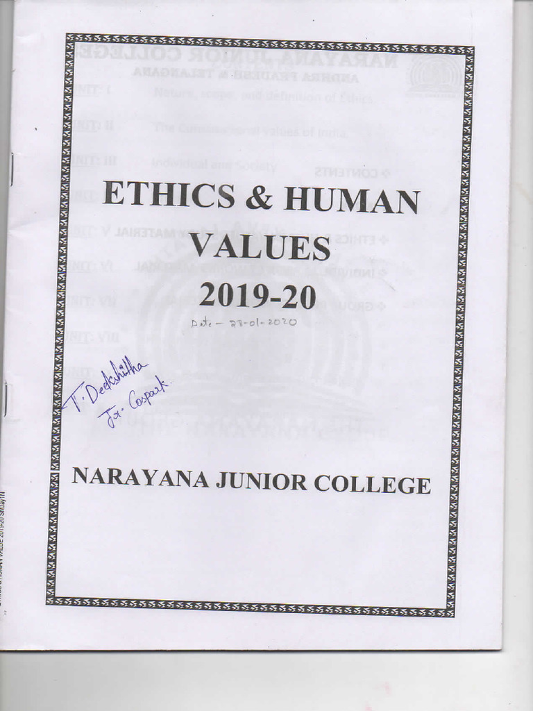 Ethics and Human Values | PDF