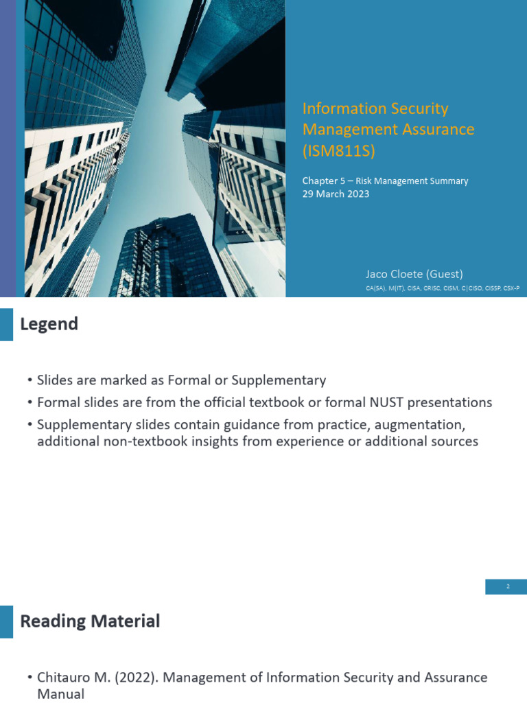 Chapter 5 - Risk Management | PDF | Risk | Risk Management