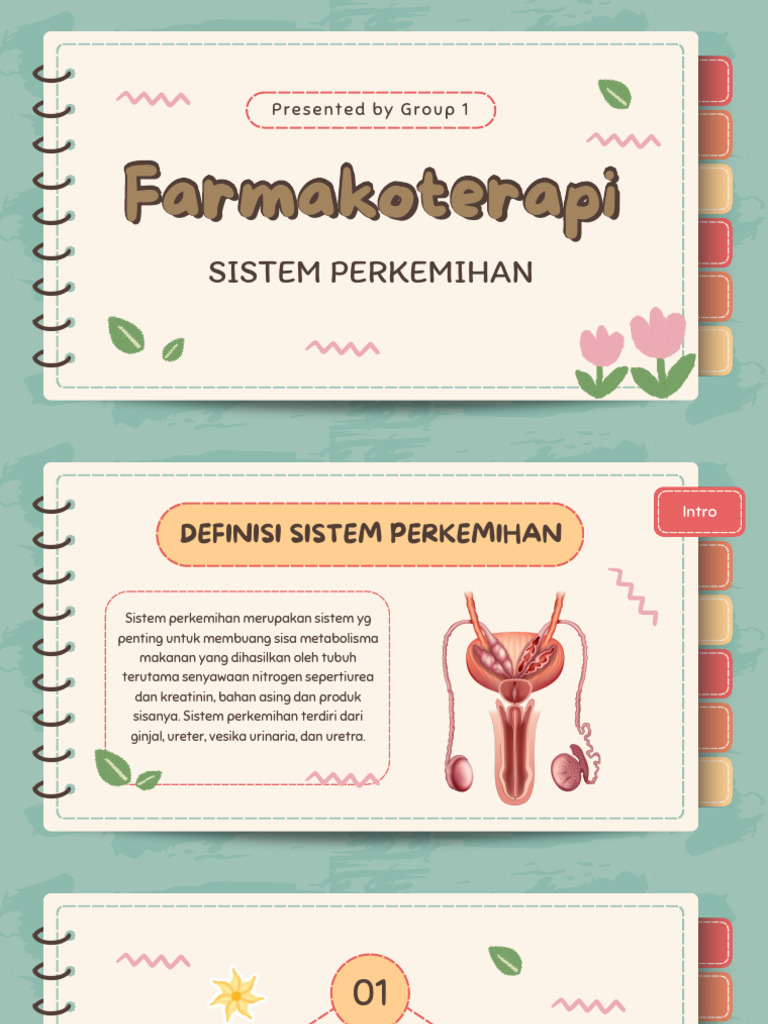 Farmakoterapi Sistem Perkemihan - Kel 1 | PDF