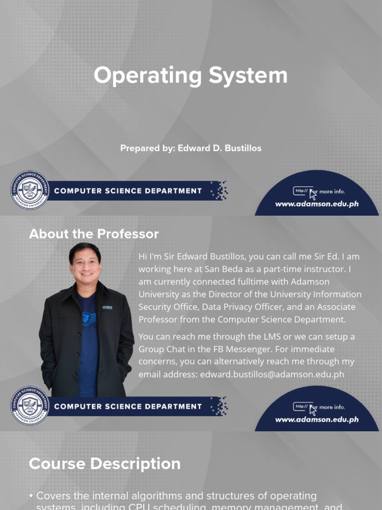 Lecture 1 Operating System Fundamentals | PDF | Computer Data Storage ... Lecture 1 Operating System Fundamentals | PDF | Computer Data Storage ...